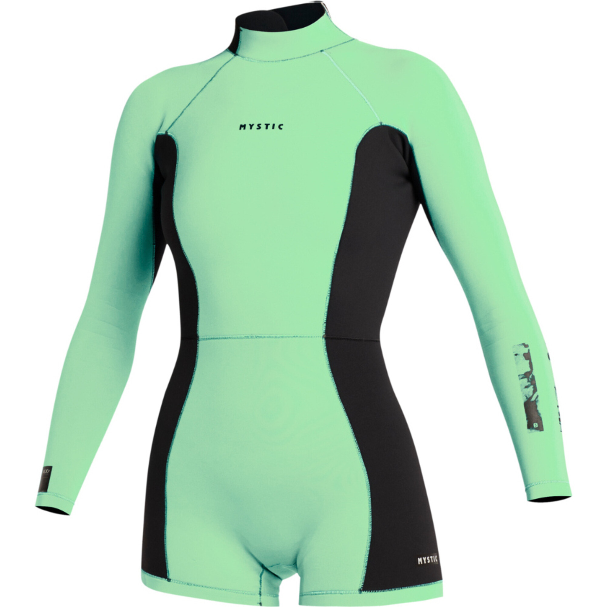 2024 Mystic Womens Lunar BK Longarm 2/2mm Back Zip Shorty Wetsuit 35000 240113 - | Wetsuit Outlet
